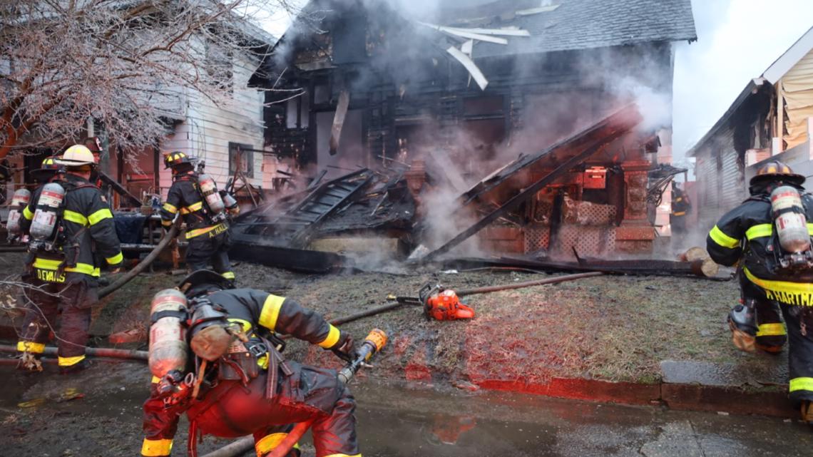16 displaced in house fire on Indy's near west side | wthr.com