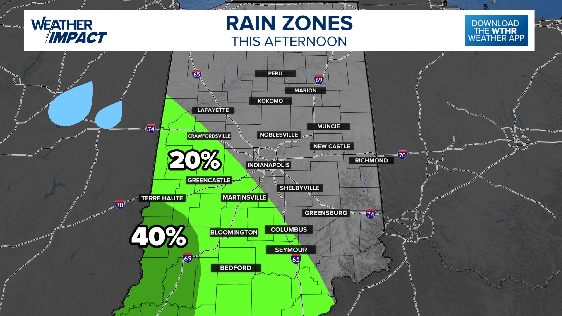 Tracking incoming rain showers across Indiana: rain zones | 13Weather ...