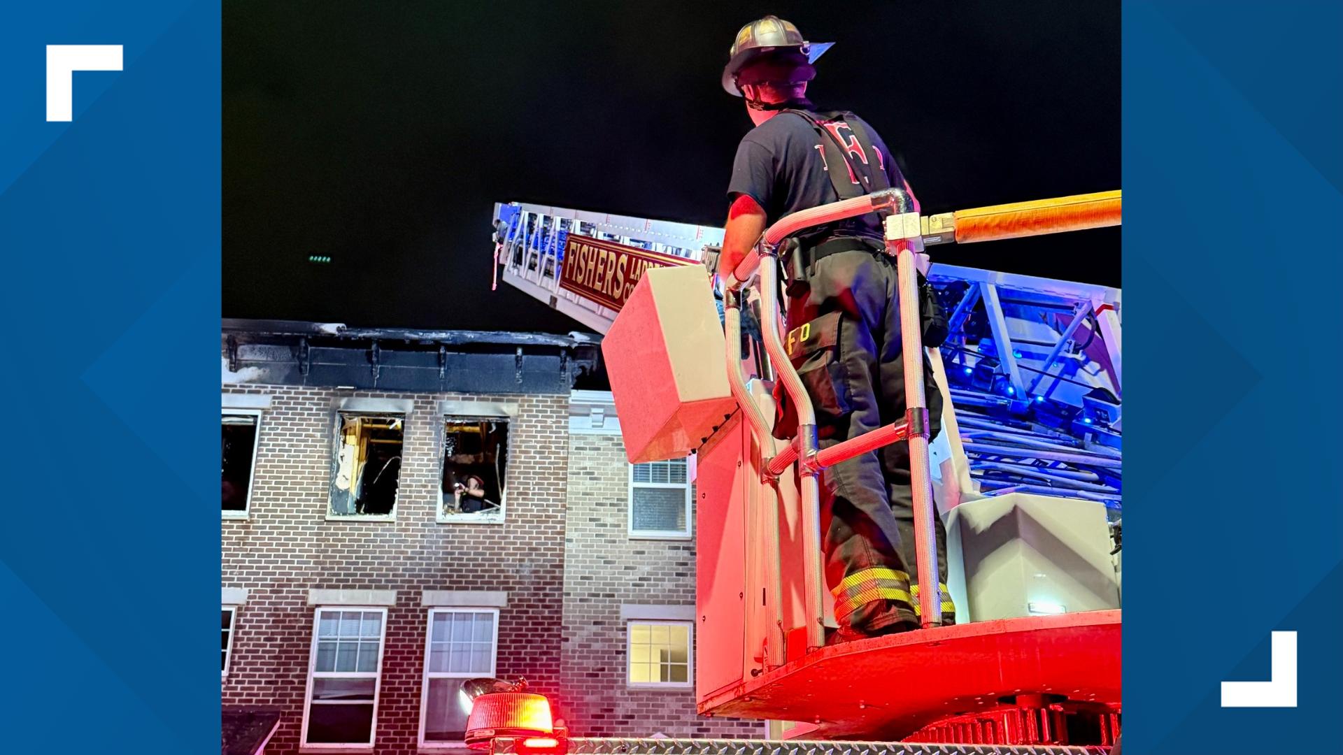 Fishers family displaced after townhouse fire | wthr.com