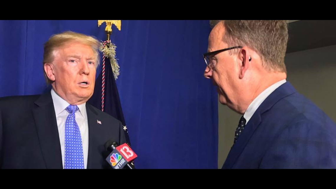 Kevin Rader's exclusive interview with President Donald Trump | wthr.com