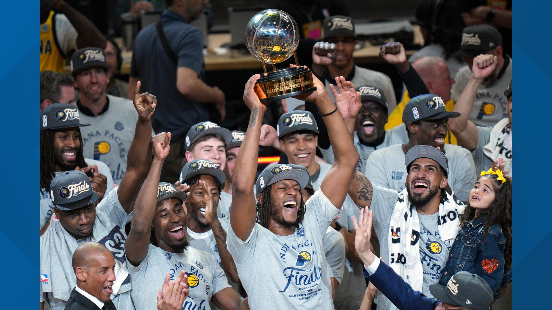 Pacers end 25-year NBA Finals drought, face Thunder | wthr.com