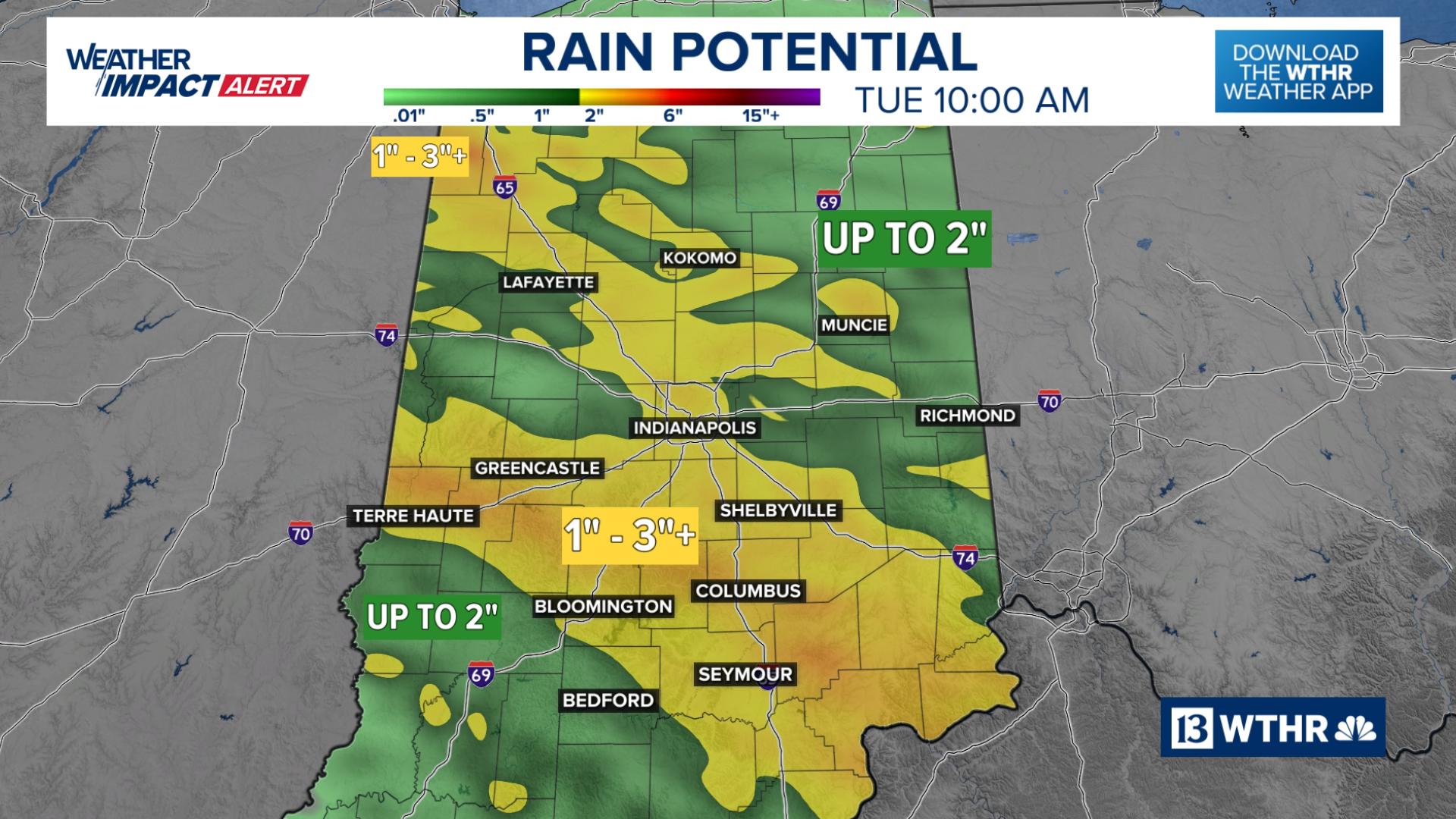 Weather Impact Alert Day issued for Sunday in central Indiana | wthr.com
