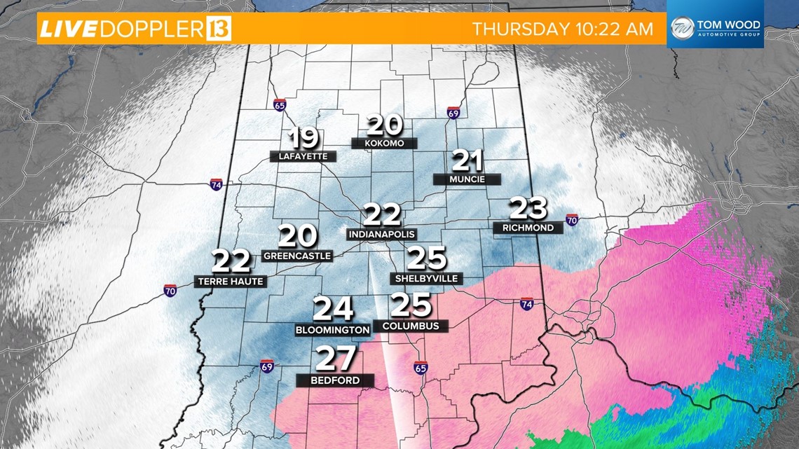 Winter storm radar update as of 10:30 a.m. Thursday | wthr.com