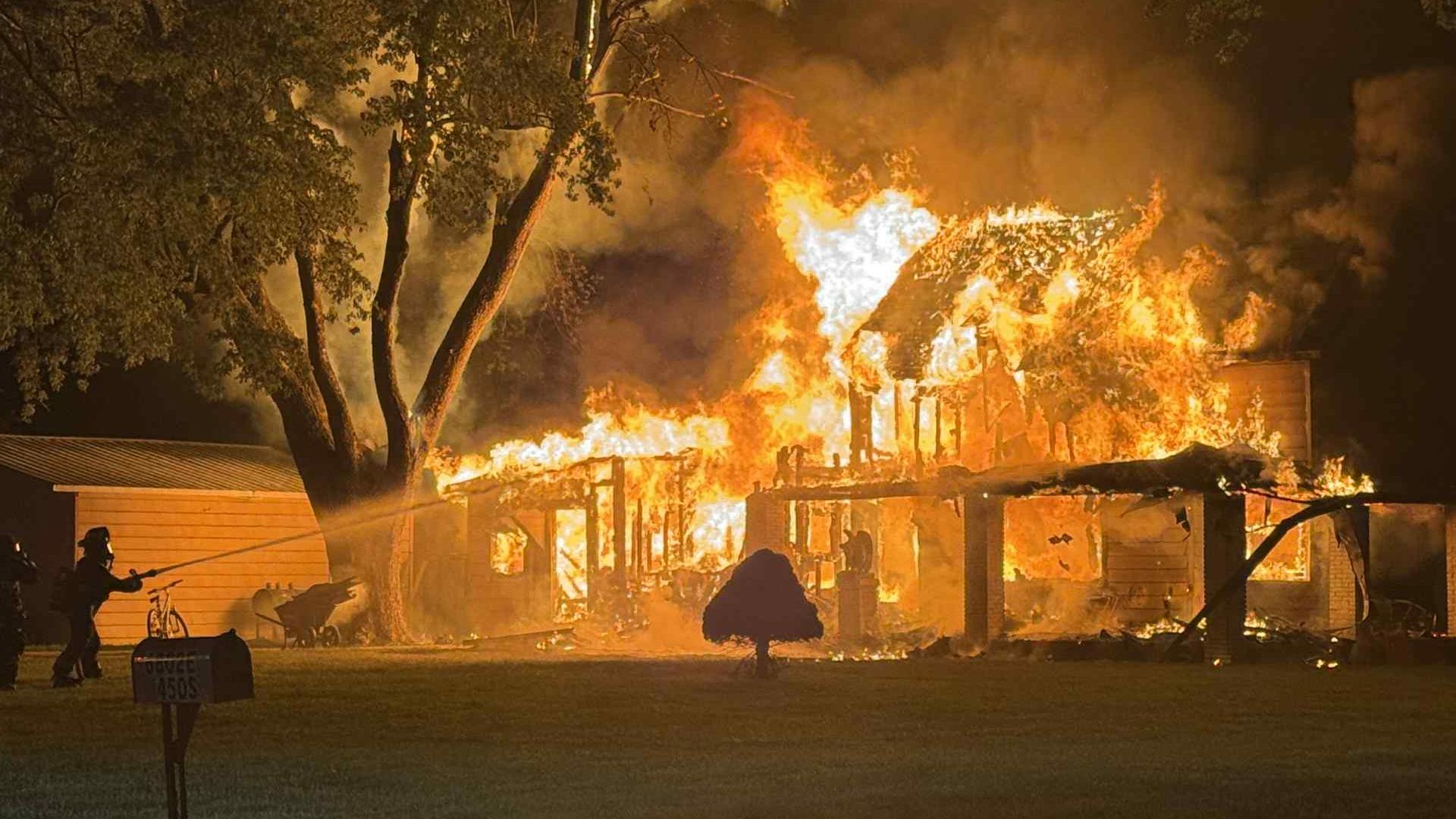 Fire destroys Tipton County home while homeowners were out of town ...