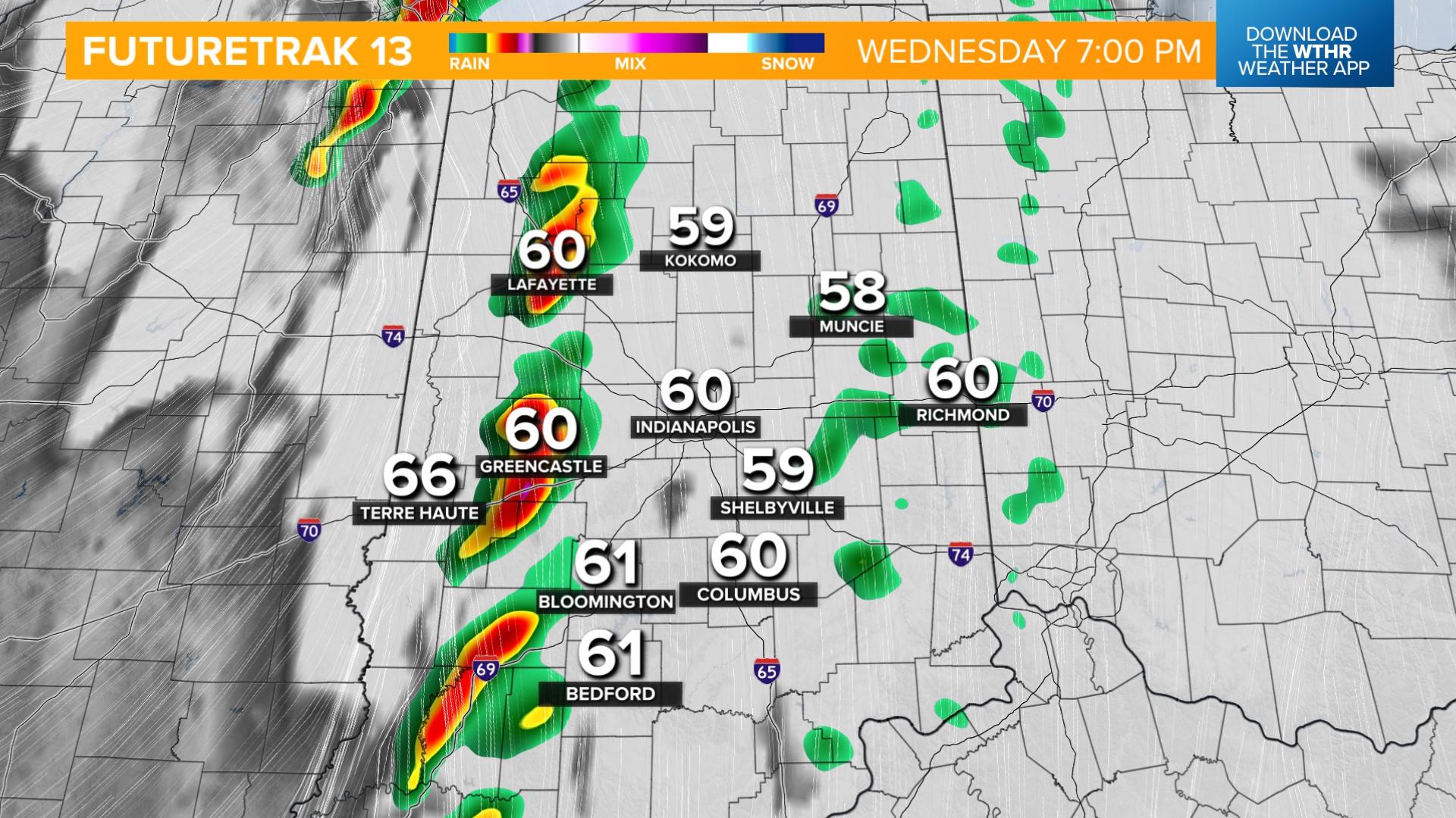 Weather Impact Alert: Severe storm risk tonight in central Indiana ...