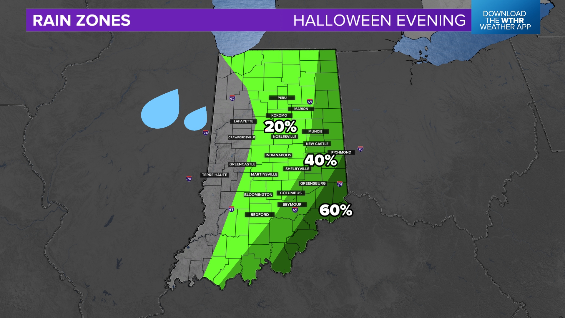 Early look at Halloween rain chances across Indiana | wthr.com