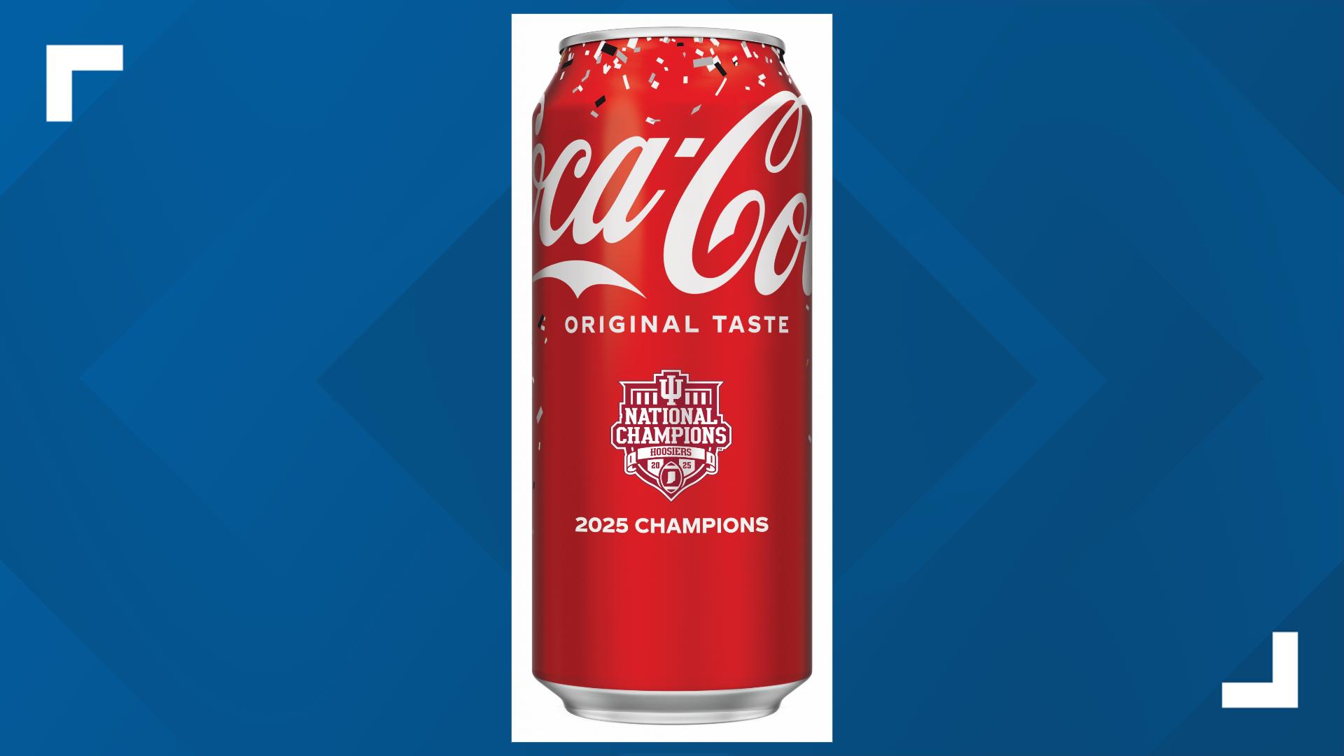 Coca-Cola debuts cans and bottles that celebrate IU's CFP National ...