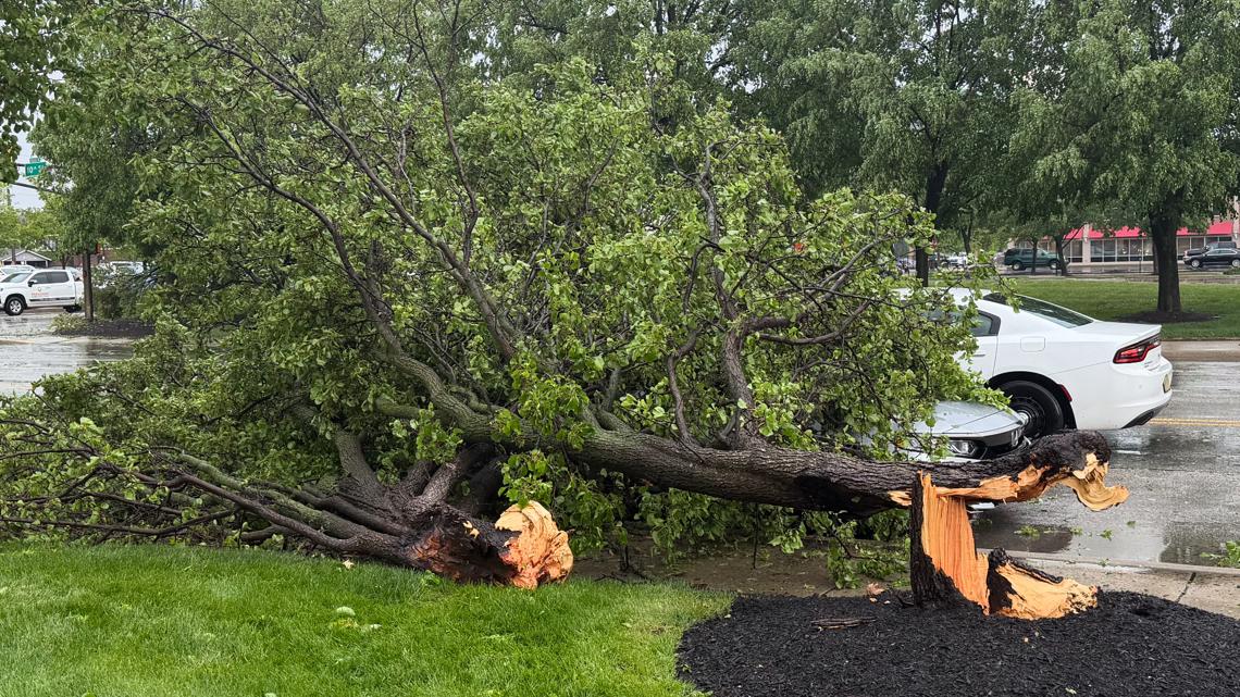 Storms leave path of damage from downtown Indianapolis to east central ...