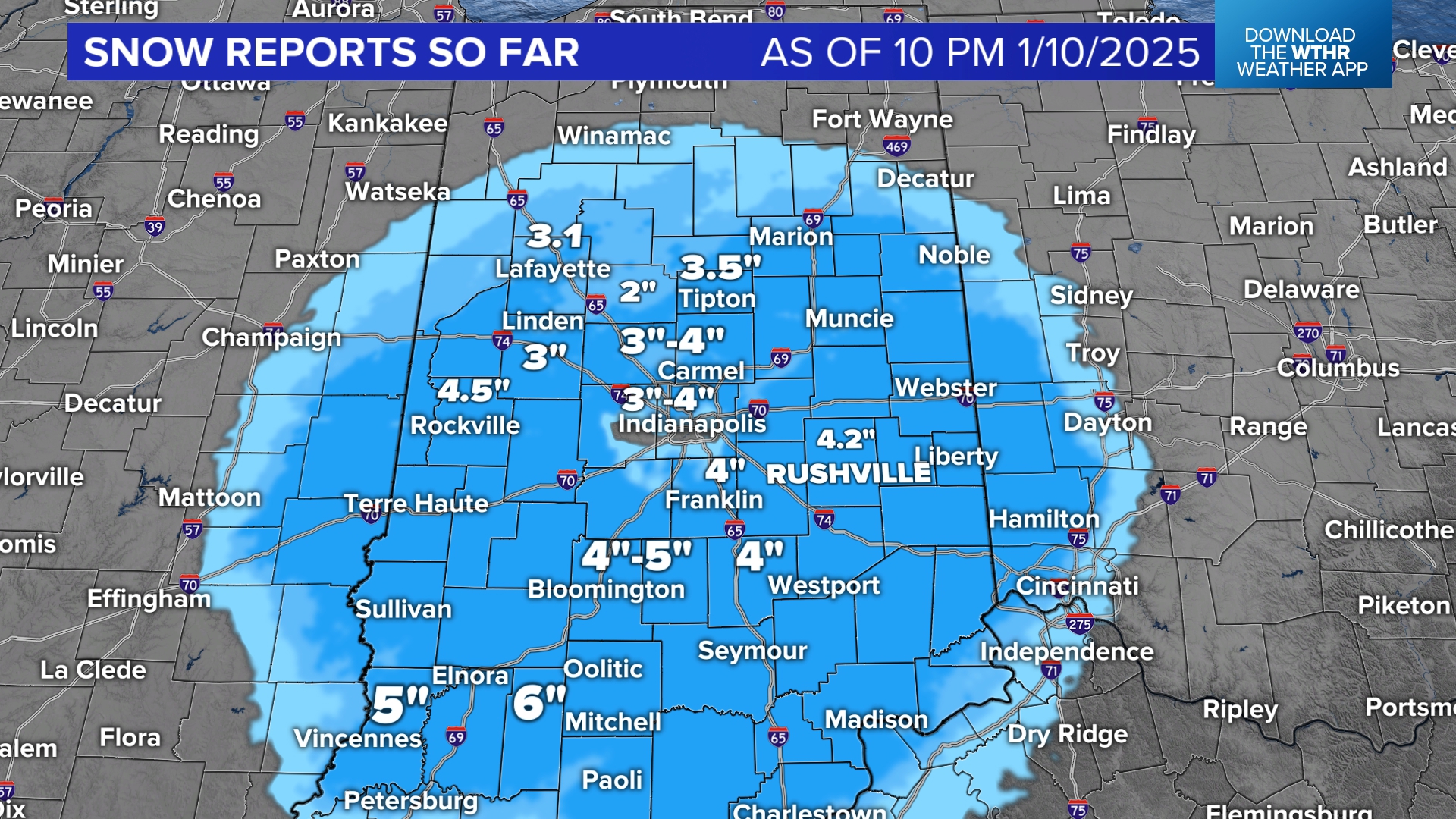 A few inches of snow will track into Indiana on Friday | wthr.com