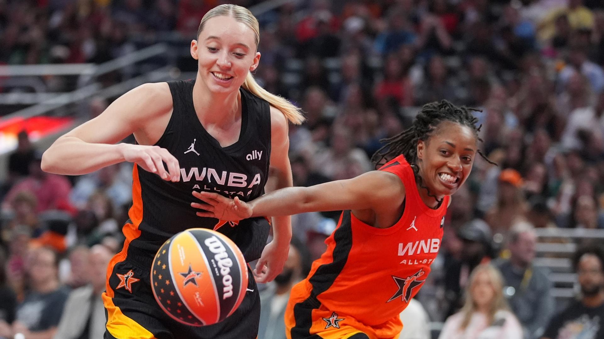 Team Collier beats Team Clark 151-131 in WNBA All-Star Game in ...