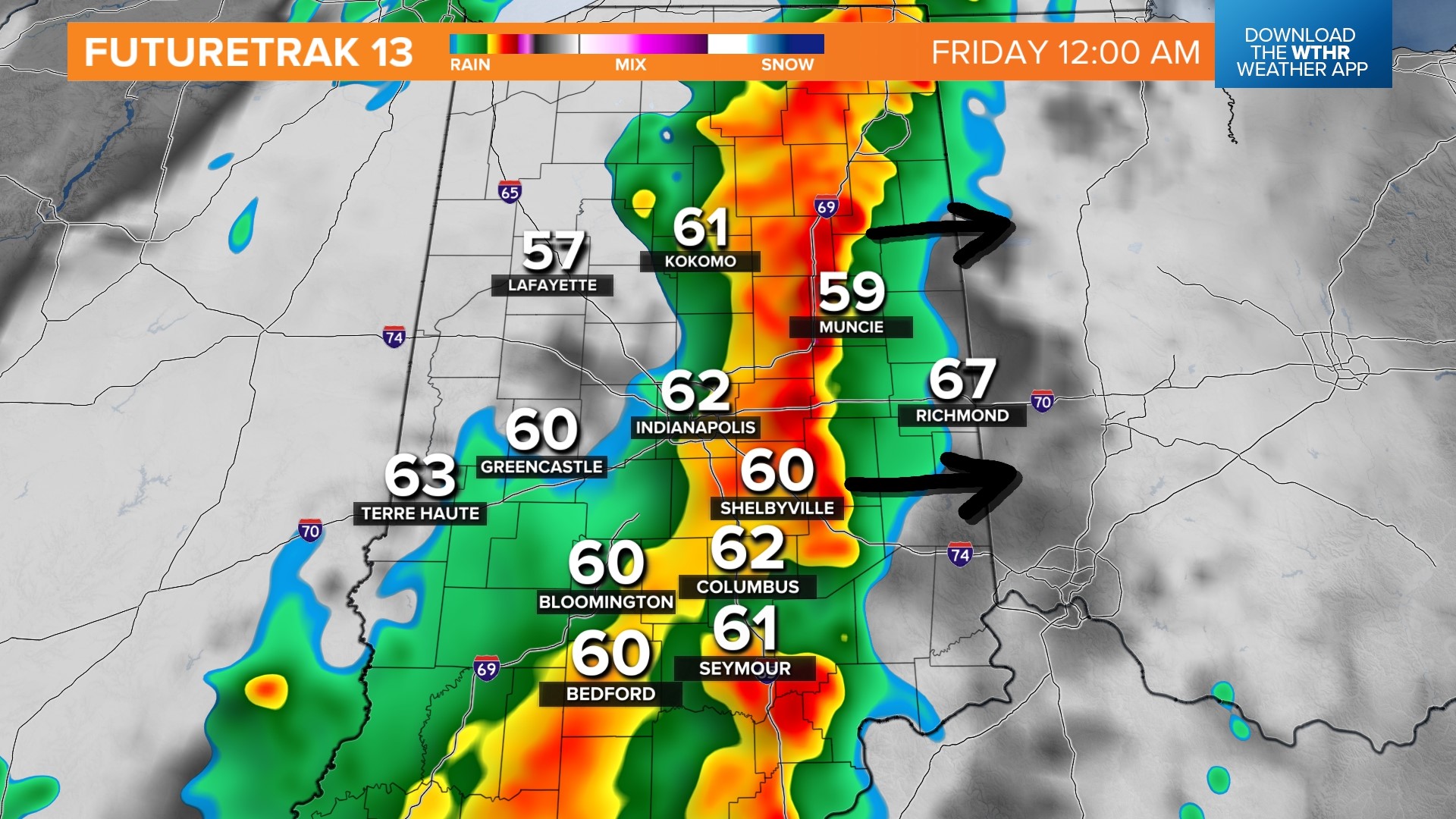 When are storms expected across Indiana on Thursday? | wthr.com