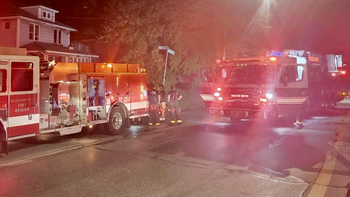 South Bend firefighters help rescue 4 adults and an infant from house ...