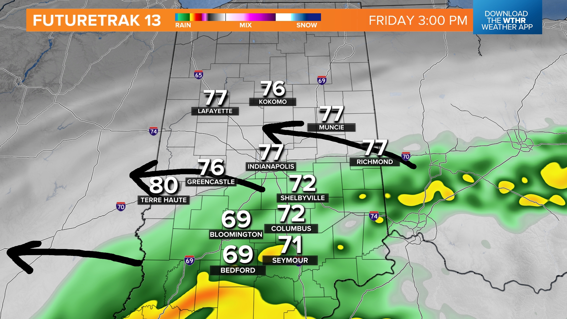 Helene high winds and power outages likely for Indiana on Friday | wthr.com