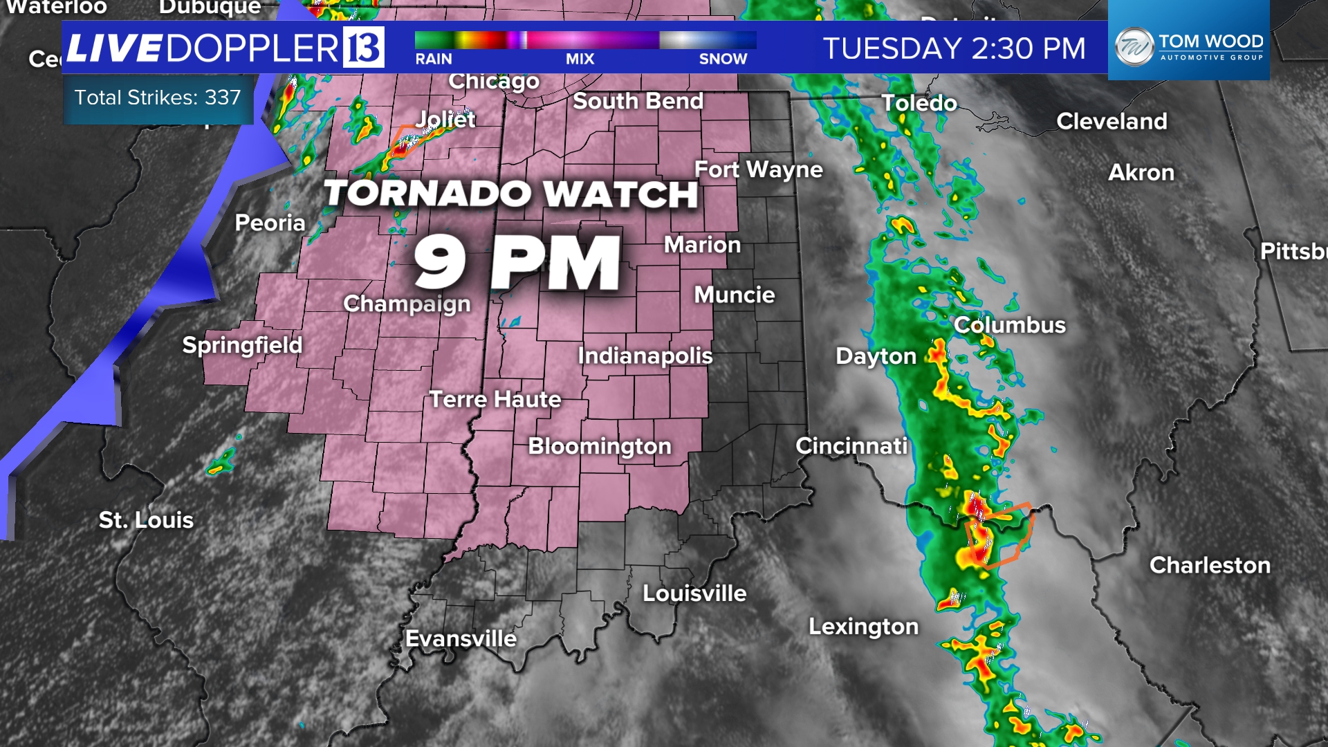 Tracking rotating strong storms across Indiana this evening | wthr.com