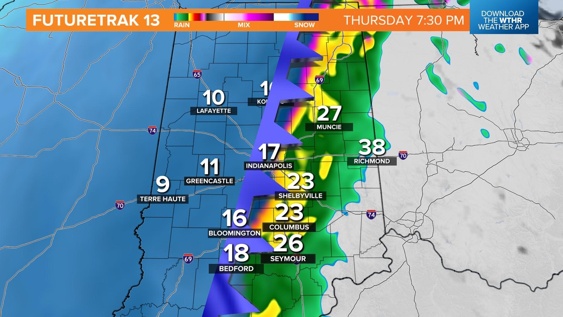 Thursday morning update on approaching winter storm | wthr.com