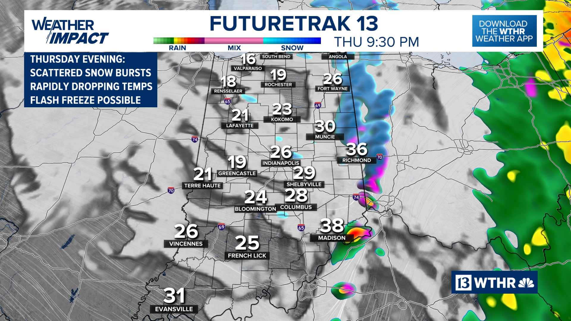 Potential of a 'flash freeze' later this week | 13Weather Blog | wthr.com