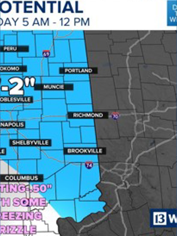 Snowy start to Friday | 13 Weather Blog | wthr.com