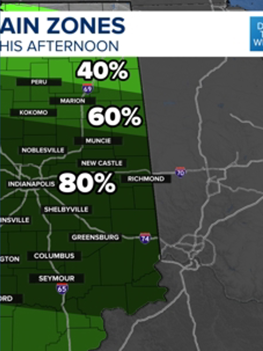 Tracking the rain zones across Indiana Friday | 13Weather Blog | wthr.com