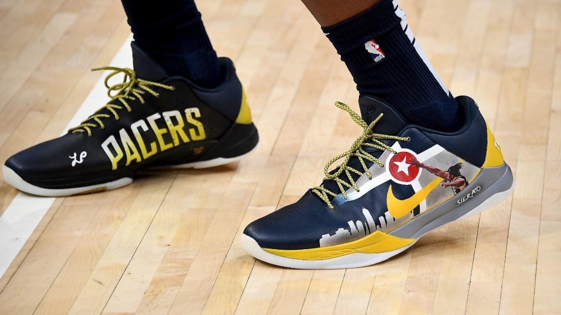 Indy native designs Myles Turner's shoes for Pacers-Bucks game | wthr.com