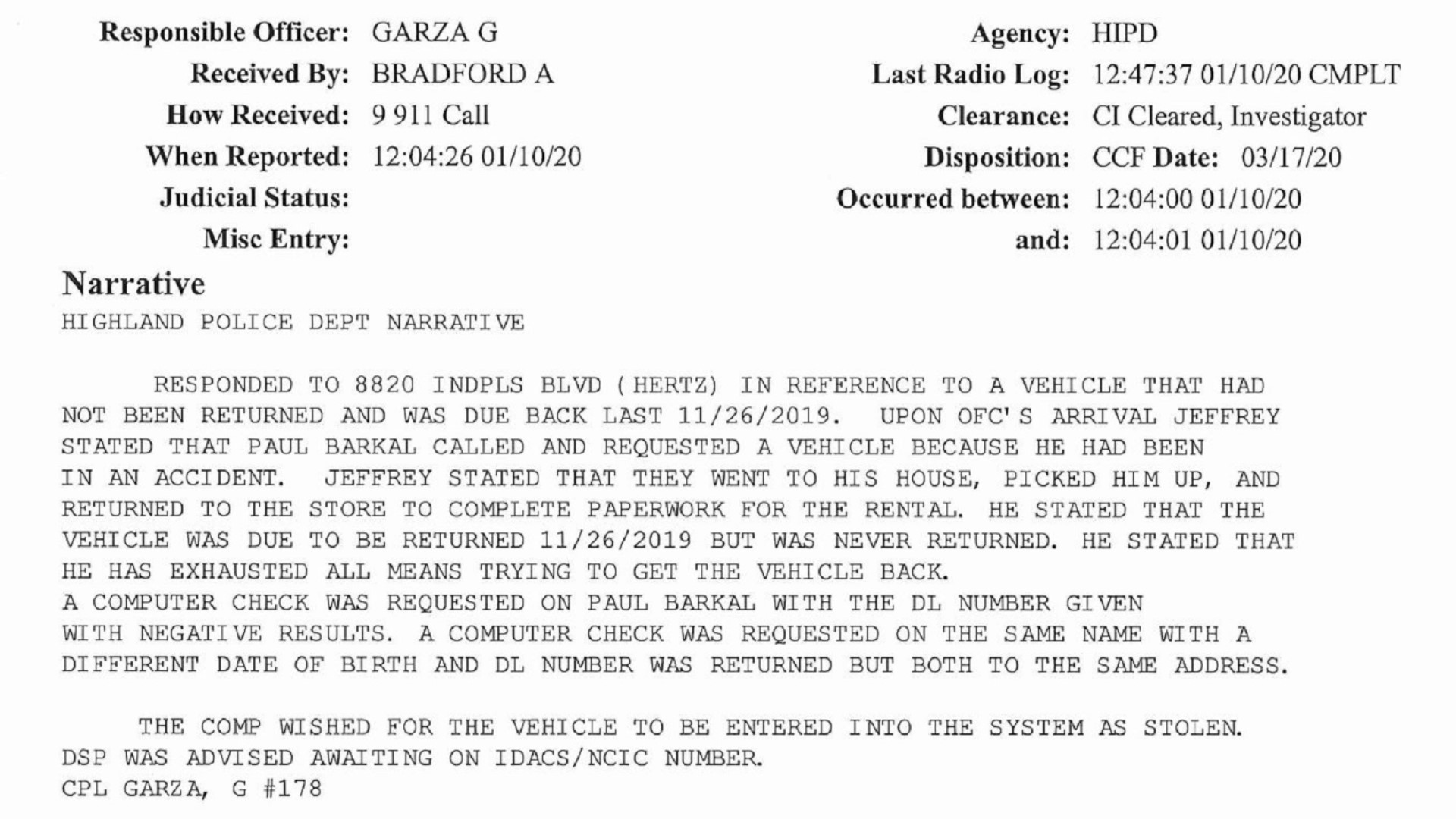 Hertz accused of filing false stolen car reports | wthr.com