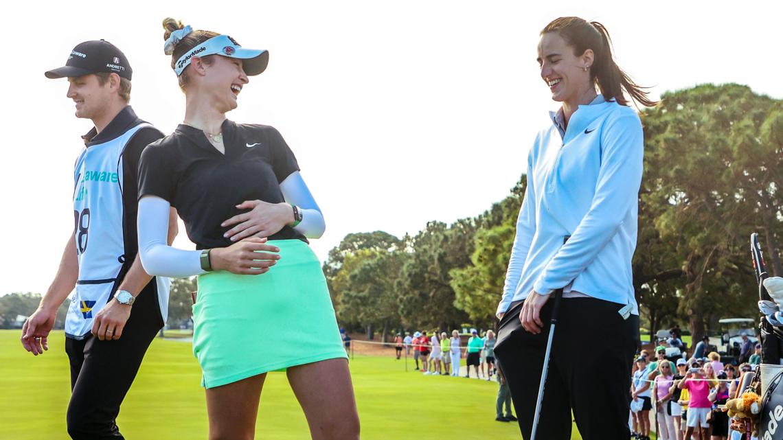 Caitlin Clark draws a big crowd for an LPGA pro-am | wthr.com