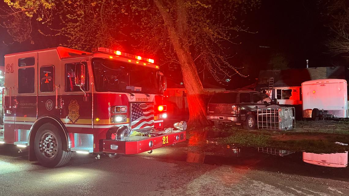 Person taken to hospital after north Indianapolis house fire | wthr.com