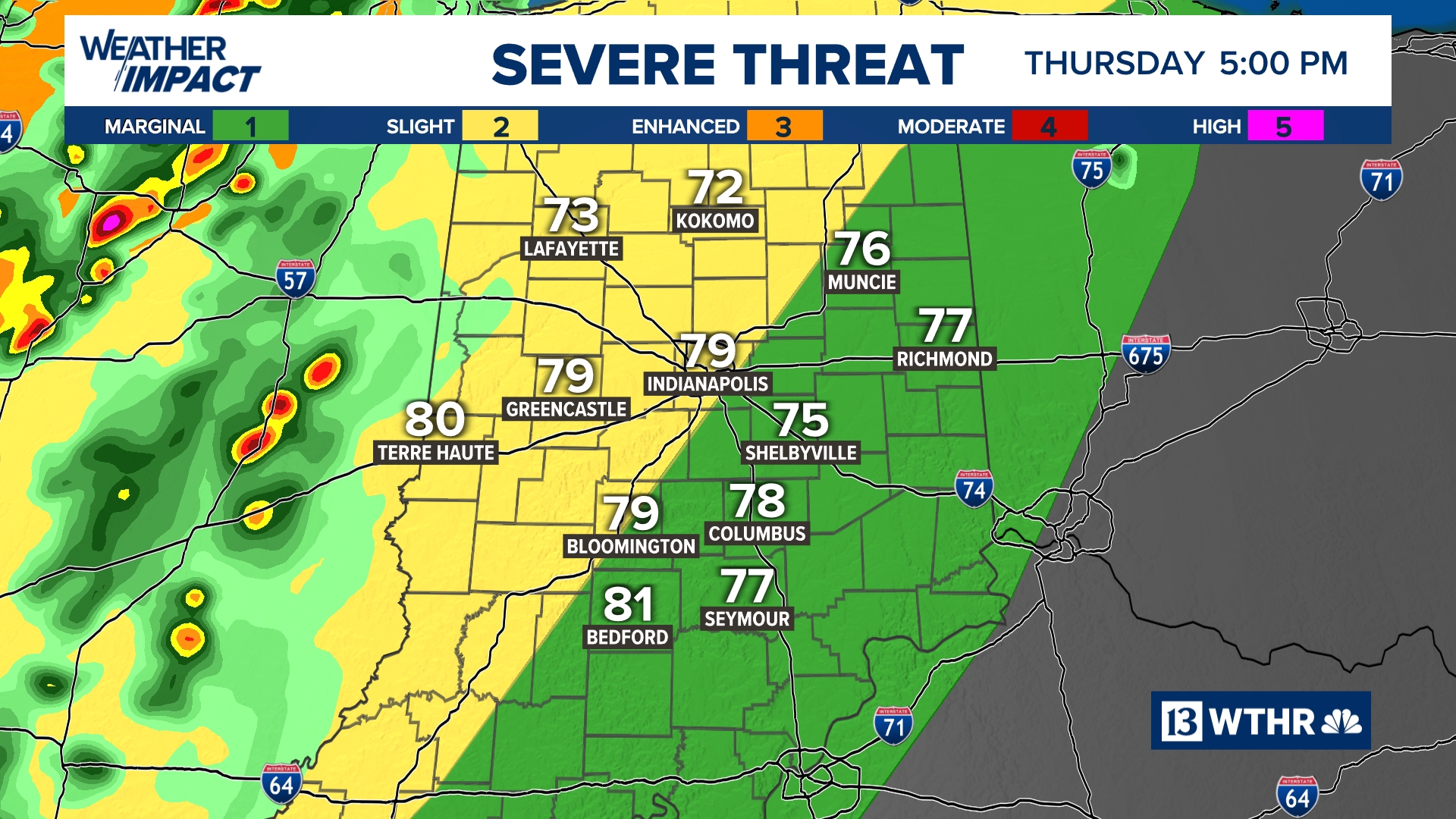 Line of gusty storms later today may become severe | 13Weather Blog ...