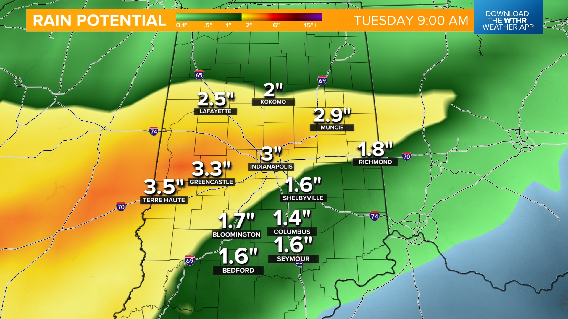 Indiana expects light rain Thursday, storms Friday night, then more on ...