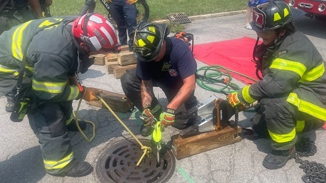 Firefighters rescue woman from Indy sewer | wthr.com