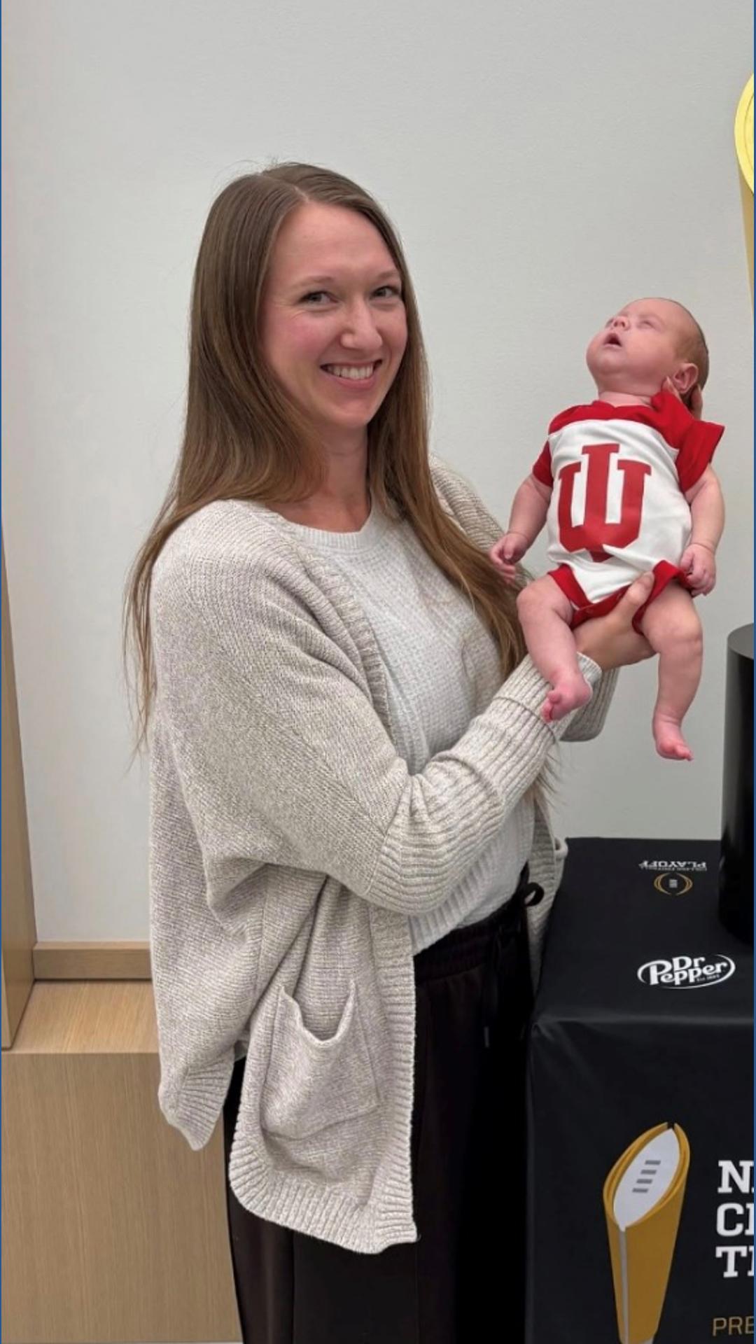Say hello to baby Maverick, who has never known a losing season of IU ...