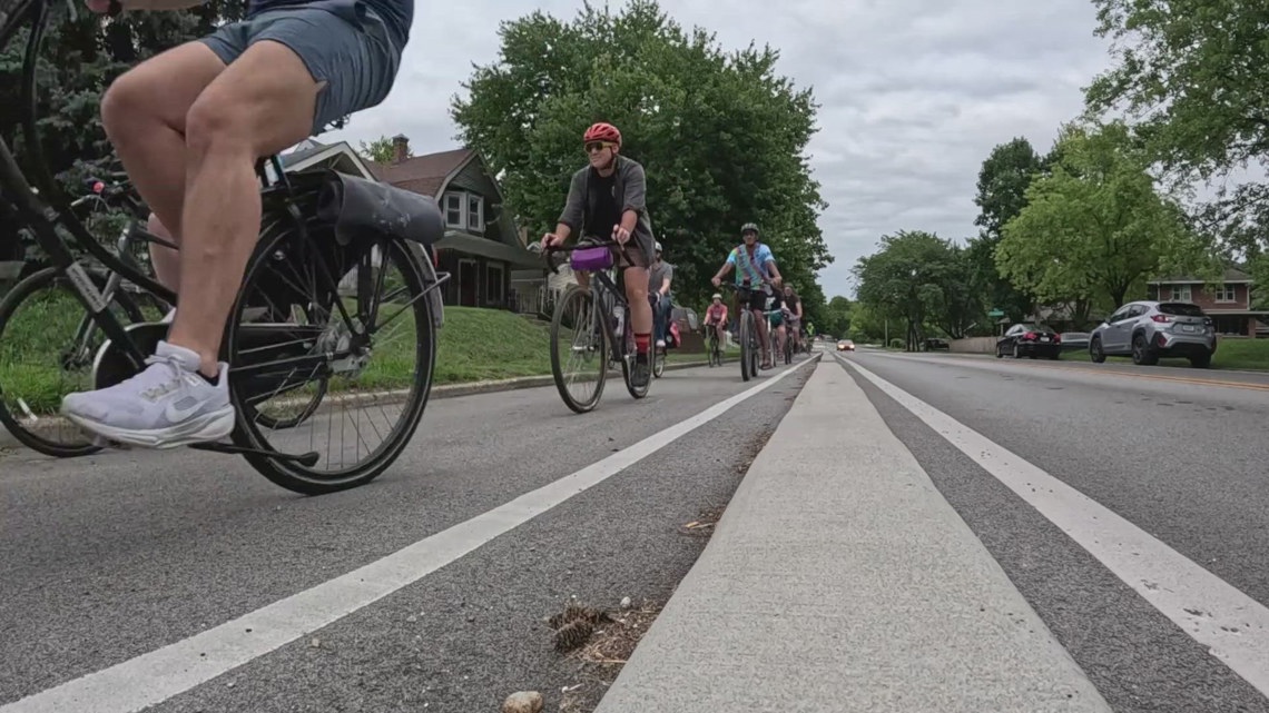 Cycling group celebrates changes to downtown Indianapolis streets ...