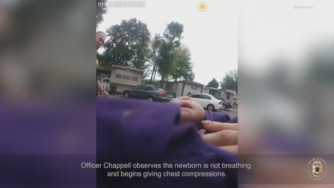 IMPD officer praised for saving unresponsive newborn | wthr.com