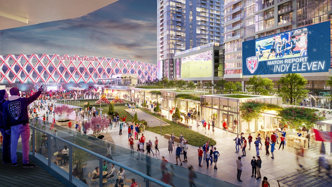 1st look at new Indy Eleven stadium, neighborhood project | wthr.com