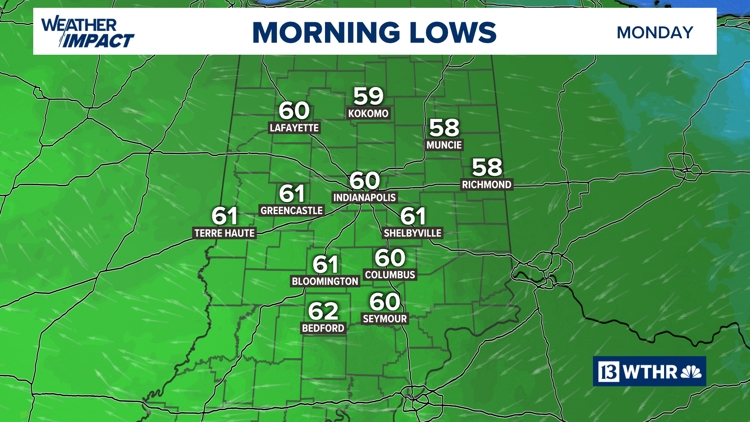 Monday rain chances slightly increase, but forecast remains warm and ...