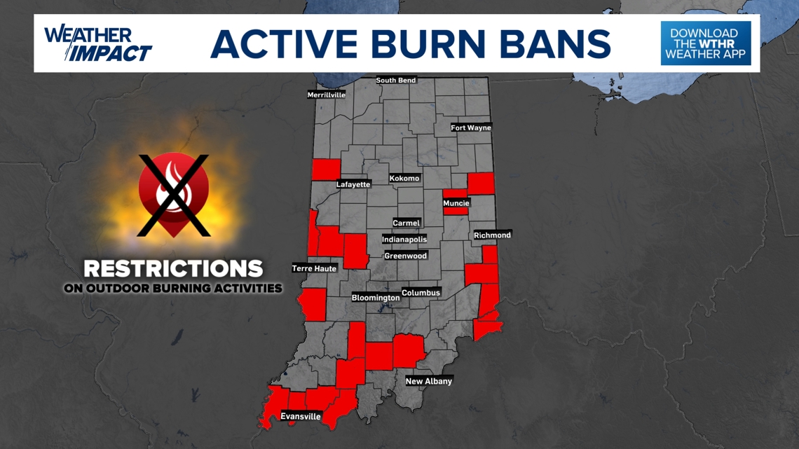 Burn bans possible as Indiana faces dry, warm weather | 13Weather Blog ...