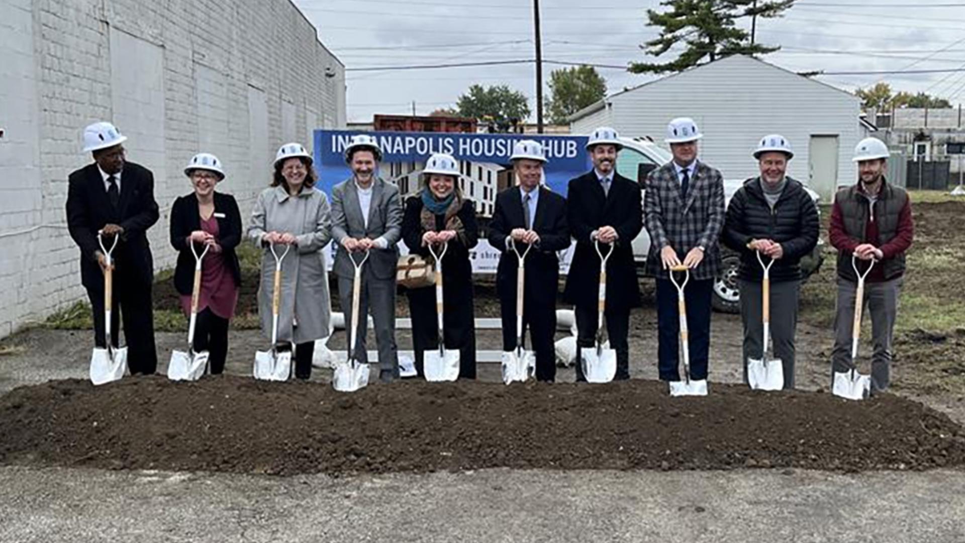 Indy breaks ground on city’s first government funded low-barrier ...