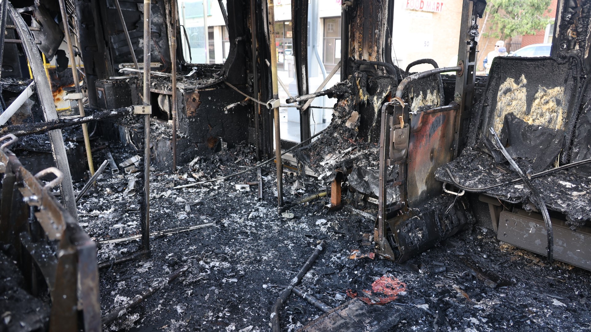 IndyGo bus catches fire on Indy's near north side | wthr.com