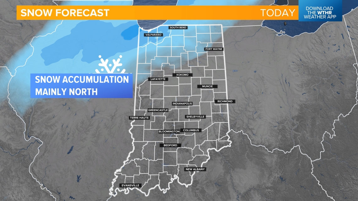 Indiana turning windy today with NW gusts up to 30 mph, plus snow ...