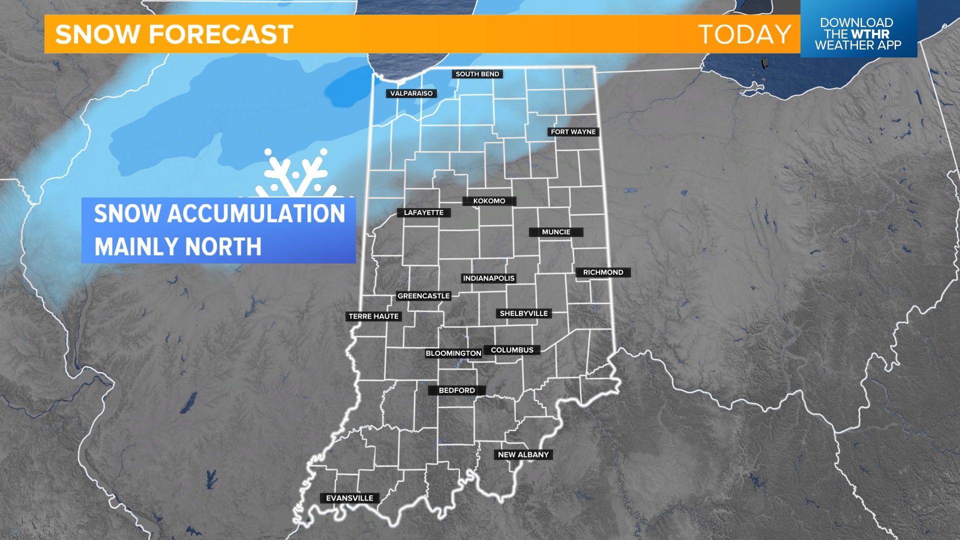Indiana turning windy today with NW gusts up to 30 mph, plus snow ...