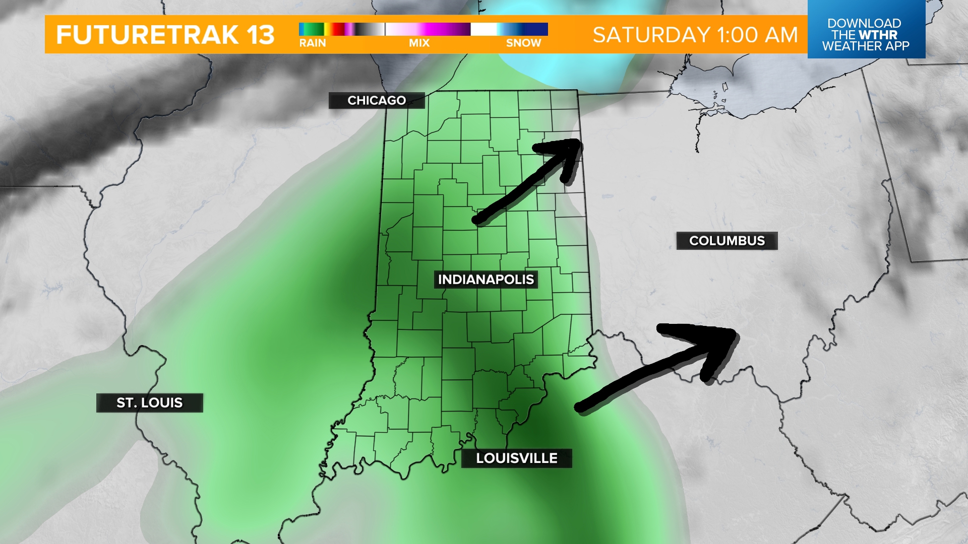 Rain will change to a burst of snow showers Saturday morning across ...