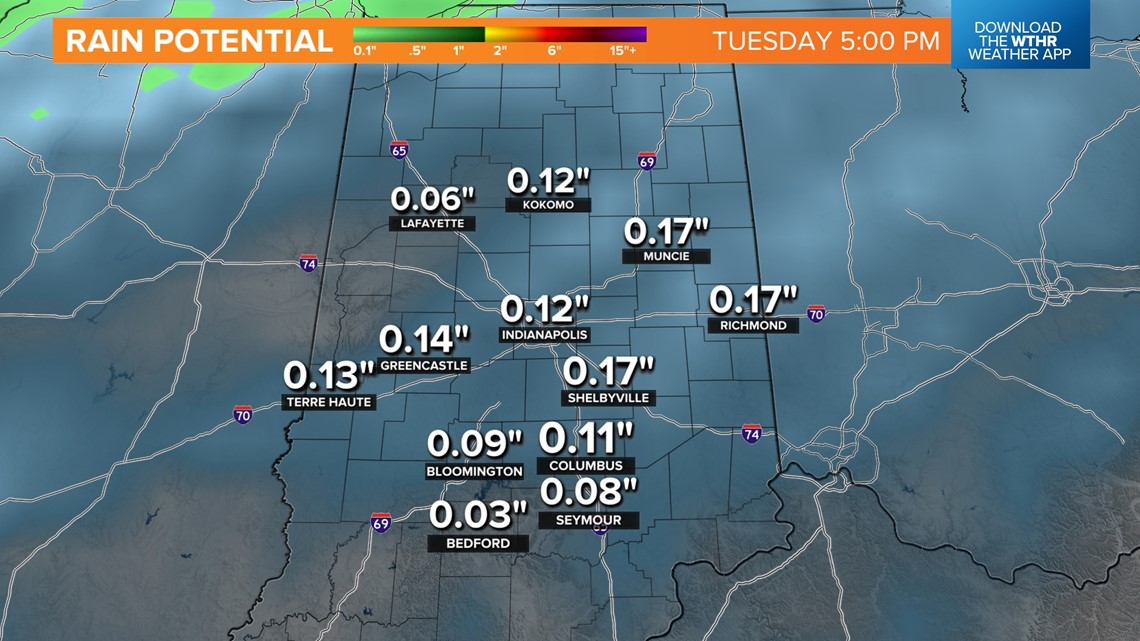 Rain overnight precedes pleasant streak of weather | WTHR Blog | wthr.com