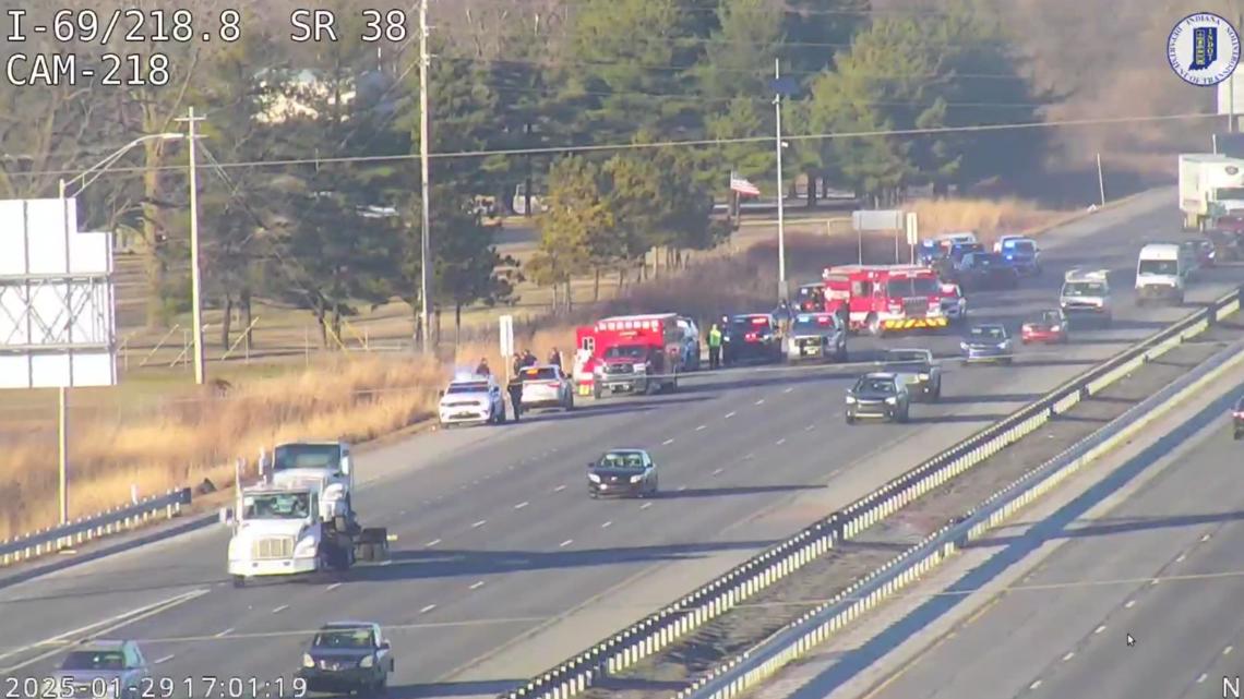 Man dead after being shot by Pendleton officer on I-69 | wthr.com
