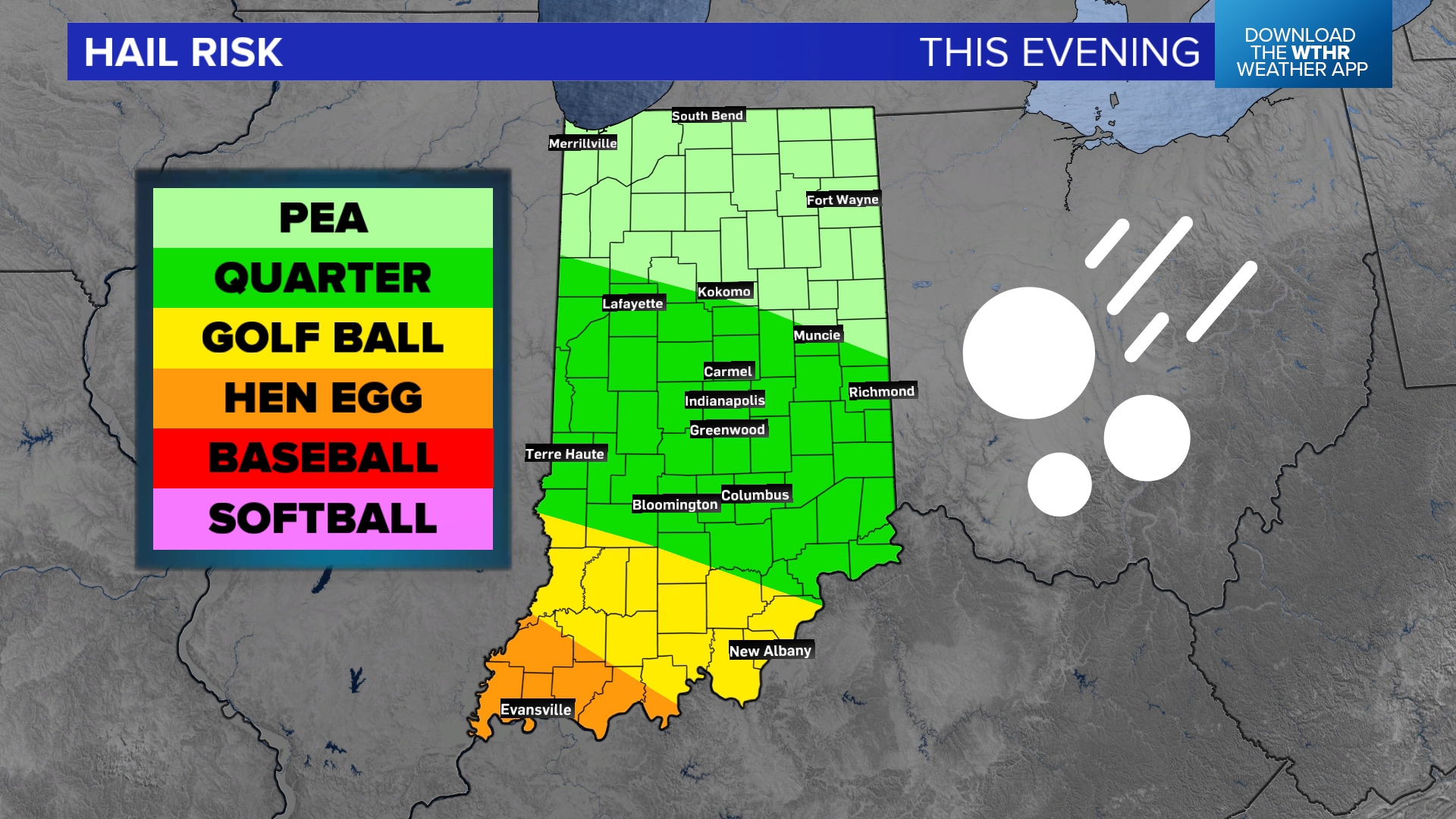 Storm threat moving south | Indiana severe zones and timing | wthr.com