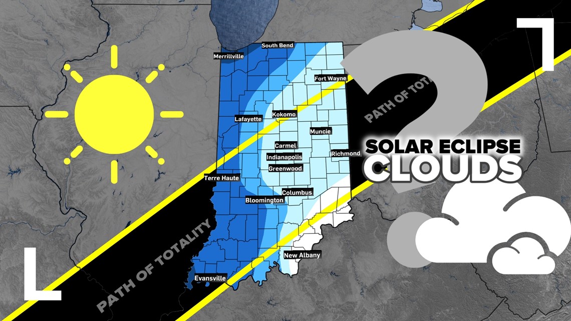 Solar Eclipse 2024 | Which Indiana towns may be more cloud-free? | wthr.com