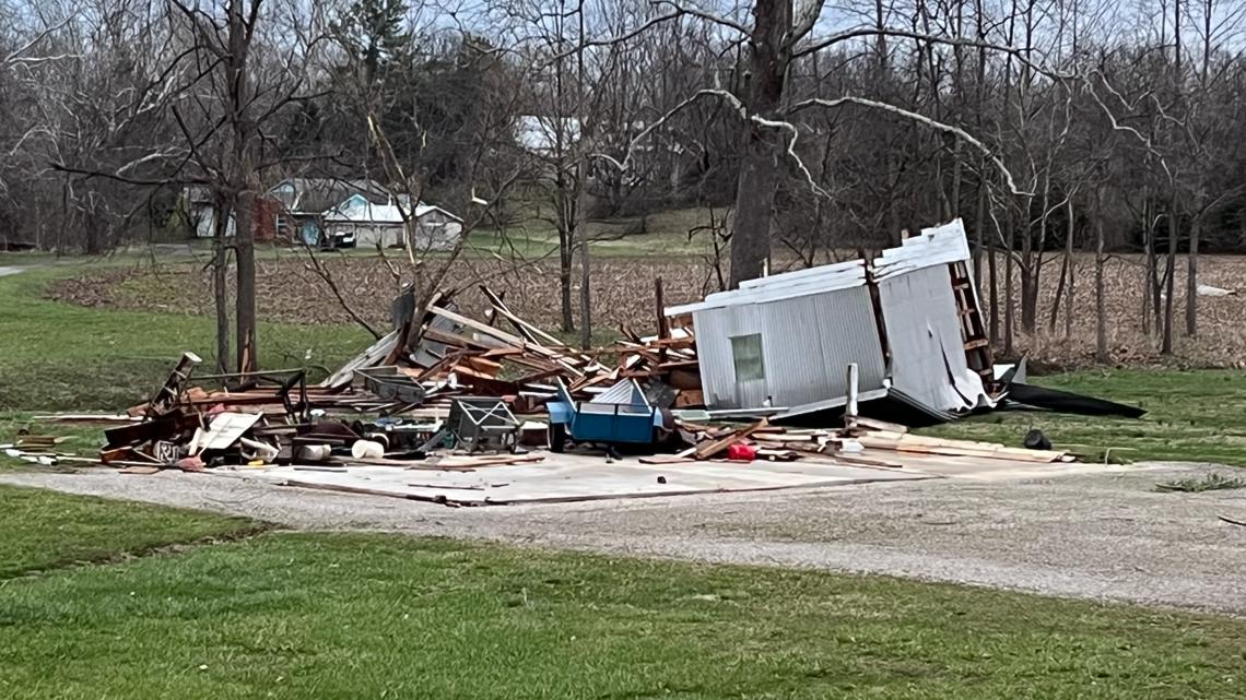 Damage came in after at least one tornado in central Indiana | wthr.com