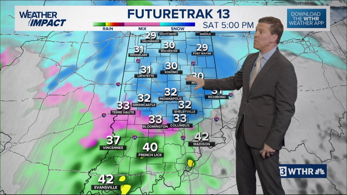 Preparing for a snowy, slick Saturday in central Indiana | 13Weather ...
