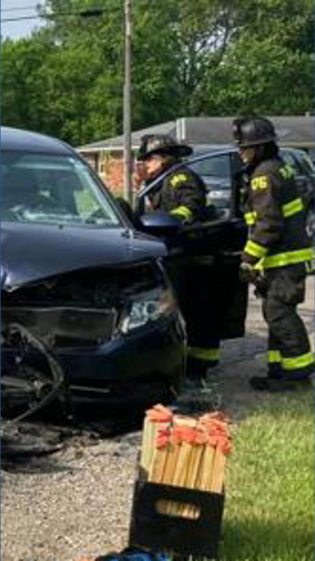 Plainfield first responders rescue person stuck in car after serious ...