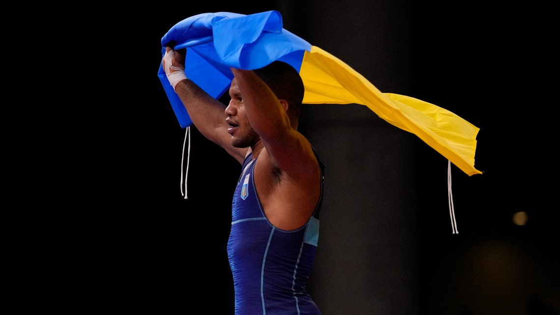 Ukrainian Olympic Greco-Roman Wrestling Team training in Indiana | wthr.com