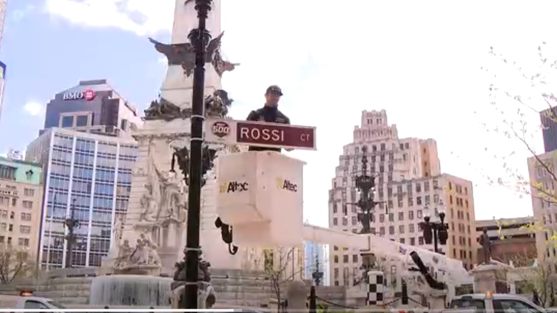 Indy 500-themed street signs go up at downtown intersections | wthr.com