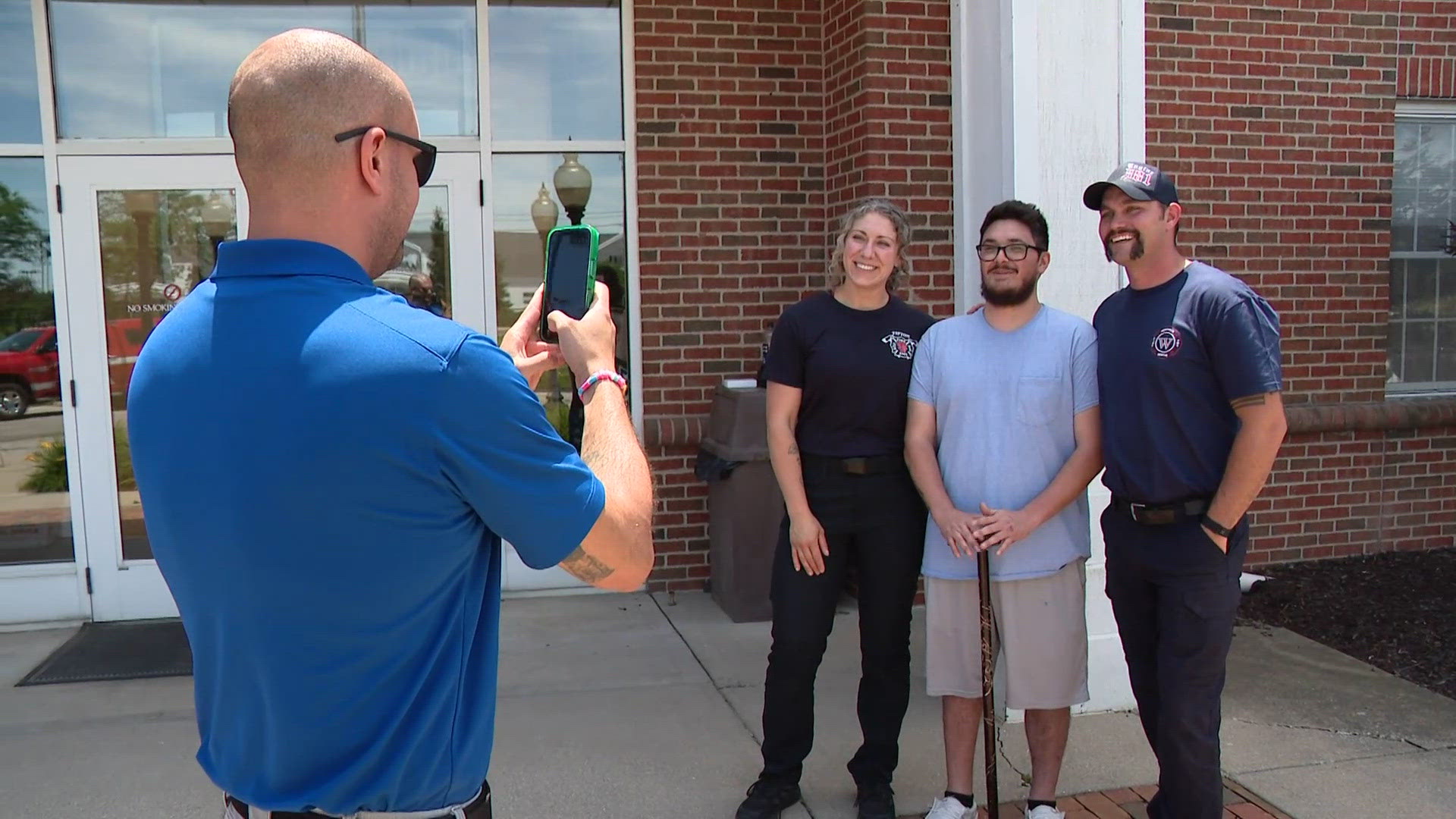 Westfield first responders meet blood transfusion survivor | wthr.com